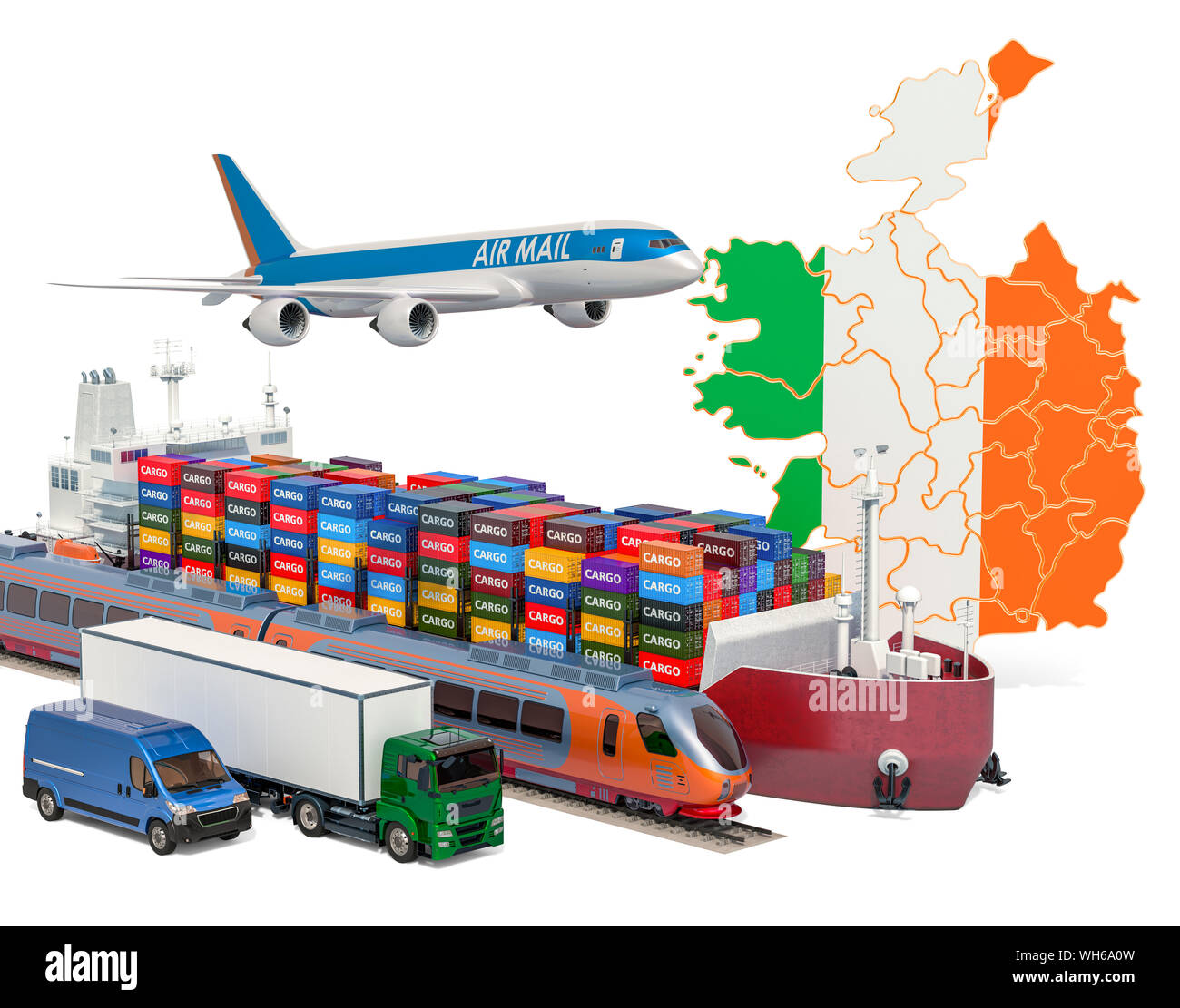 Irish post van hi-res stock photography and images - Alamy