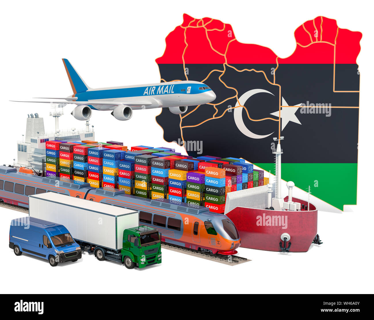 Cargo shipping and freight transportation in Libya by ship, airplane ...
