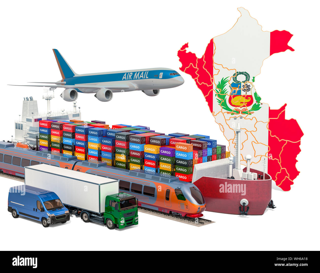Cargo shipping and freight transportation in Peru by ship, airplane ...