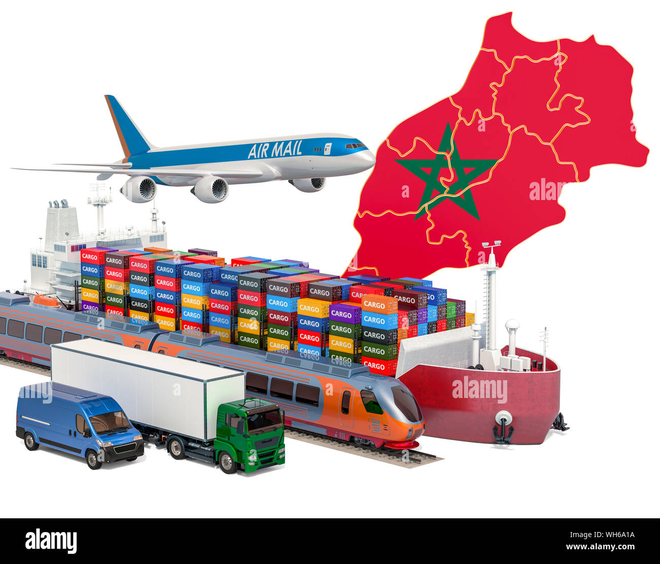 Cargo shipping and freight transportation in Morocco by ship, airplane ...