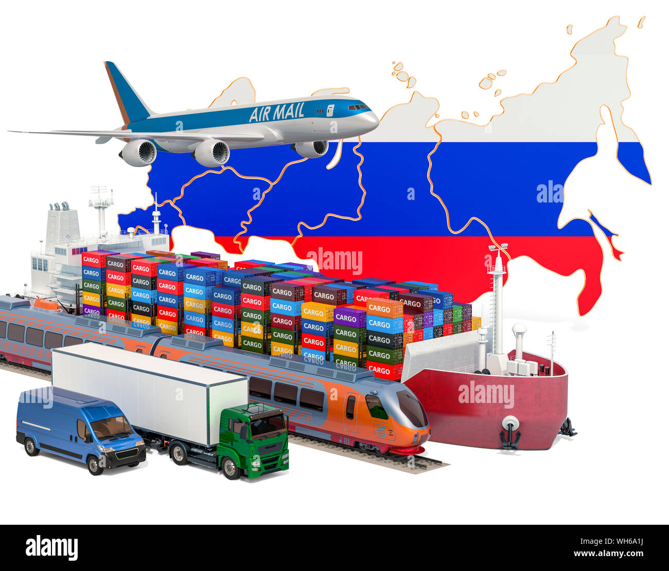 Truck russia railway Cut Out Stock Images & Pictures - Alamy