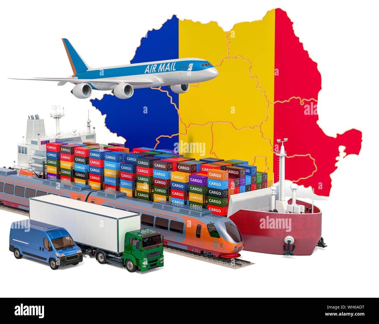 Cargo shipping and freight transportation in Romania by ship, airplane ...