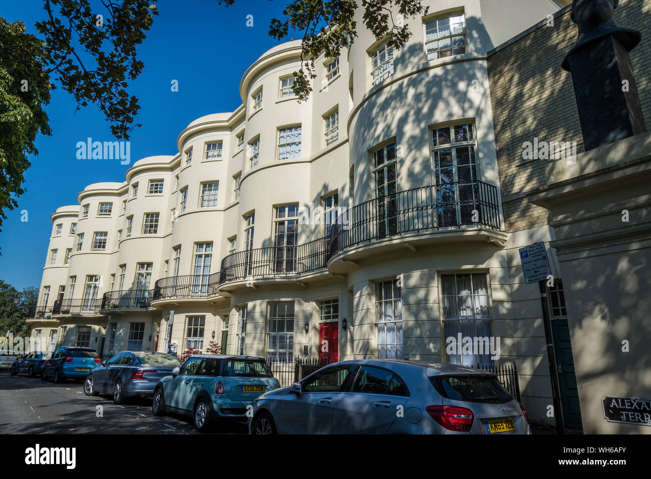 Regency style Alexander Terrace, Liverpool Gardens, Worthing, West ...