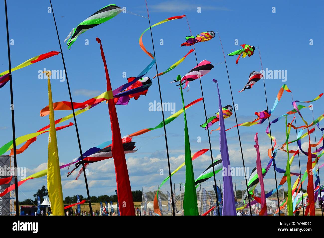 Ribbons on poles hi-res stock photography and images - Alamy