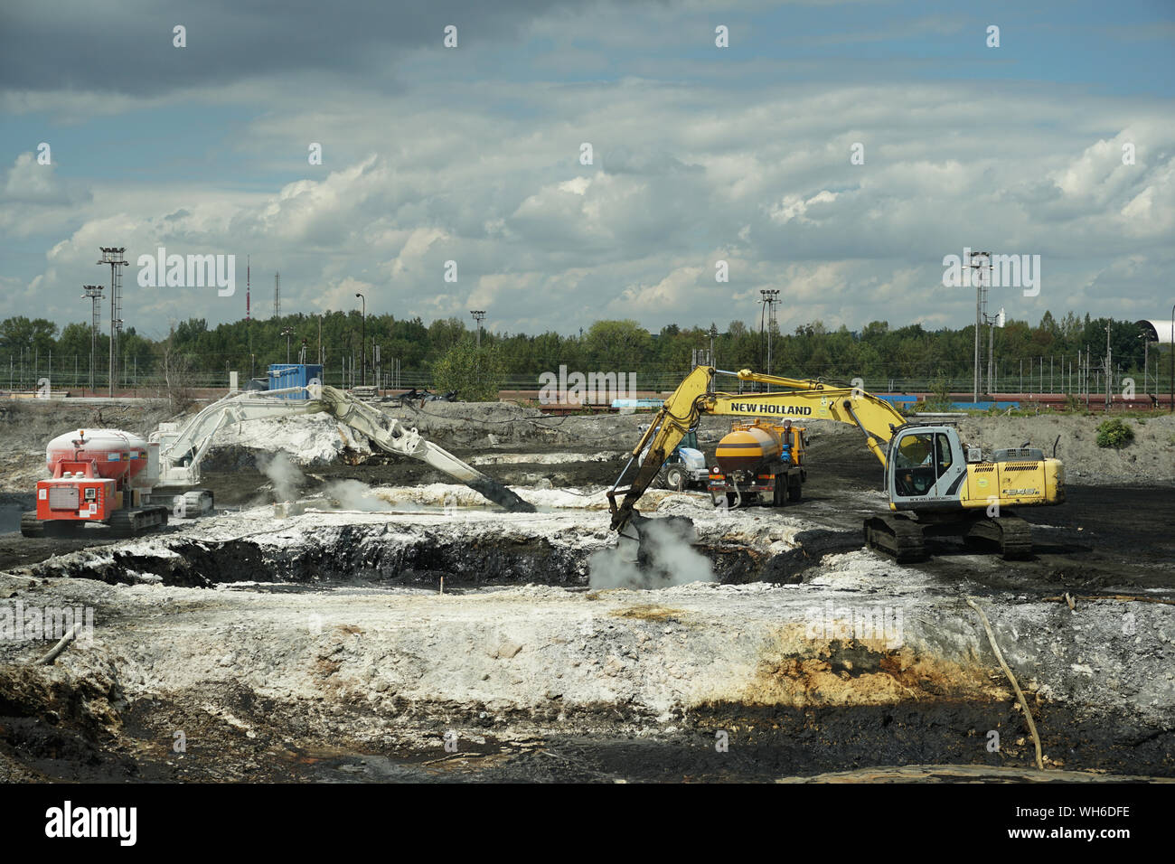 Liquidation of remediation landfills waste of oil and toxic substances ...