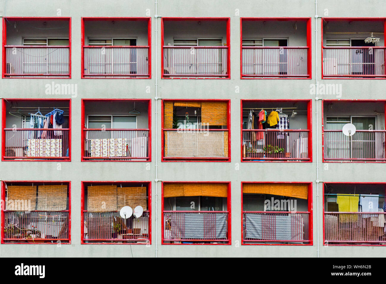 Facades residential buildings around hi-res stock photography and ...