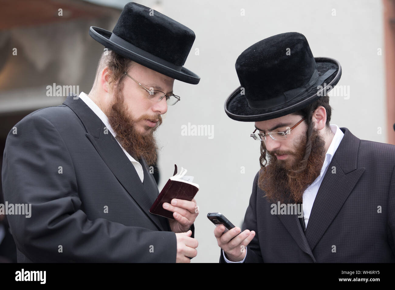 Lelow/Poland- 23 January 2018: Hassid jew is dancing during Hasidic ...