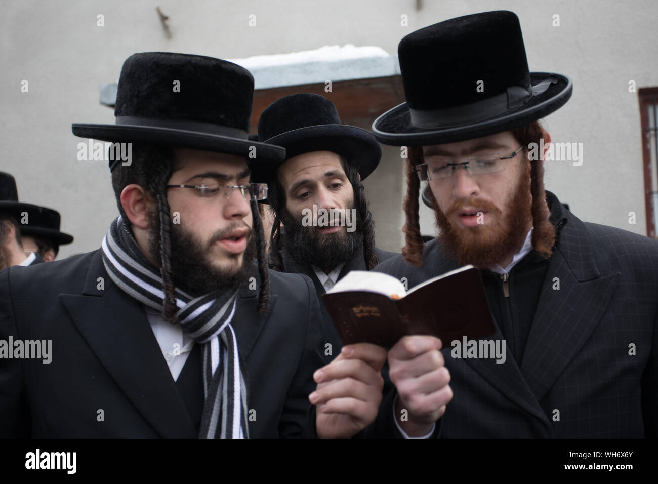 Lelow/Poland- 23 January 2018: Hassid jew is dancing during Hasidic ...