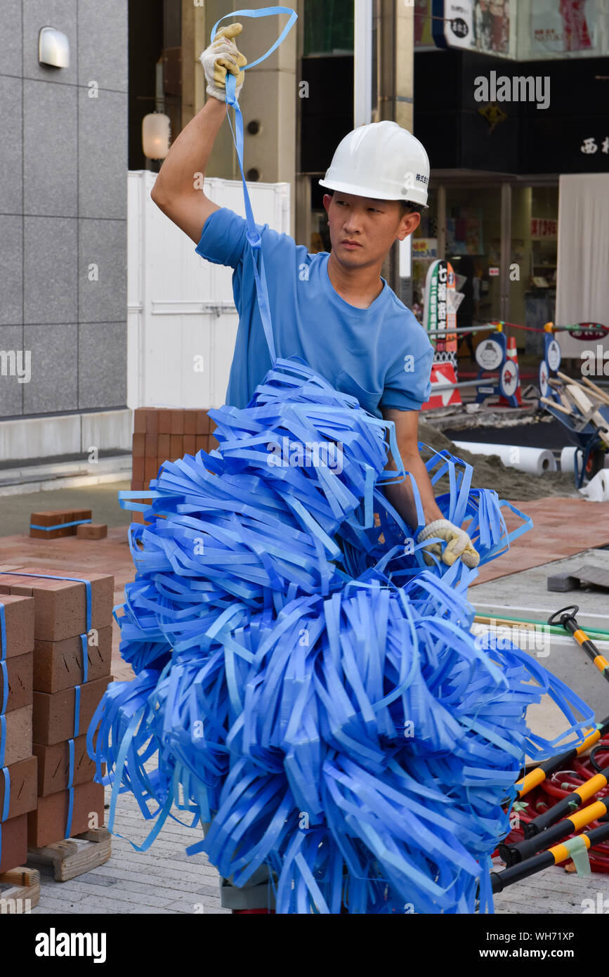 Construction worker, Kyoto, Japan Stock Photo - Alamy