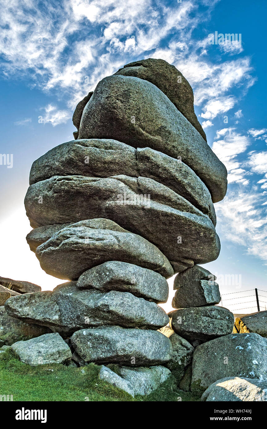 A rock outcrop of granite slabs formed by weathering hi-res stock ...