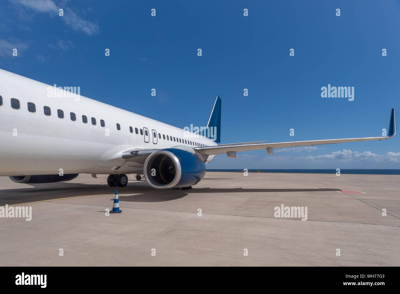 Aircraft on the steering track at the airport Stock Photo - Alamy