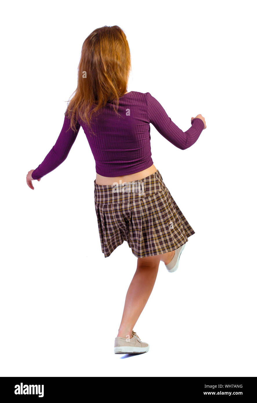 Girl Falling Backwards