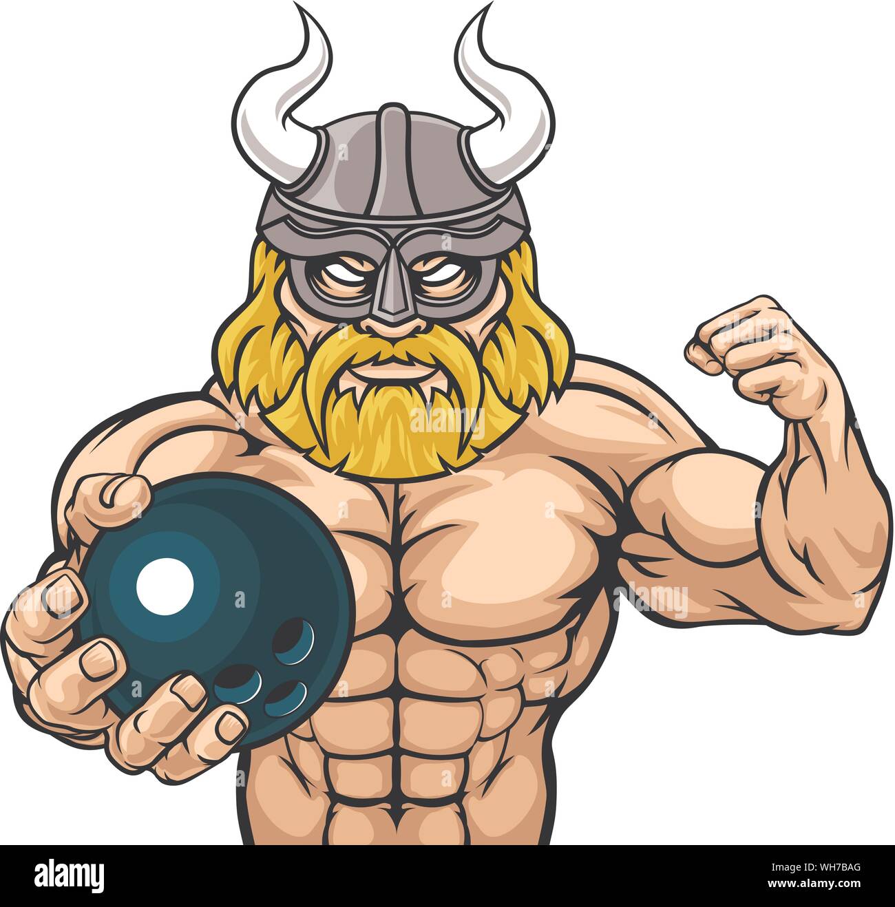 Viking Bowling Sports Mascot Stock Vector Image & Art - Alamy