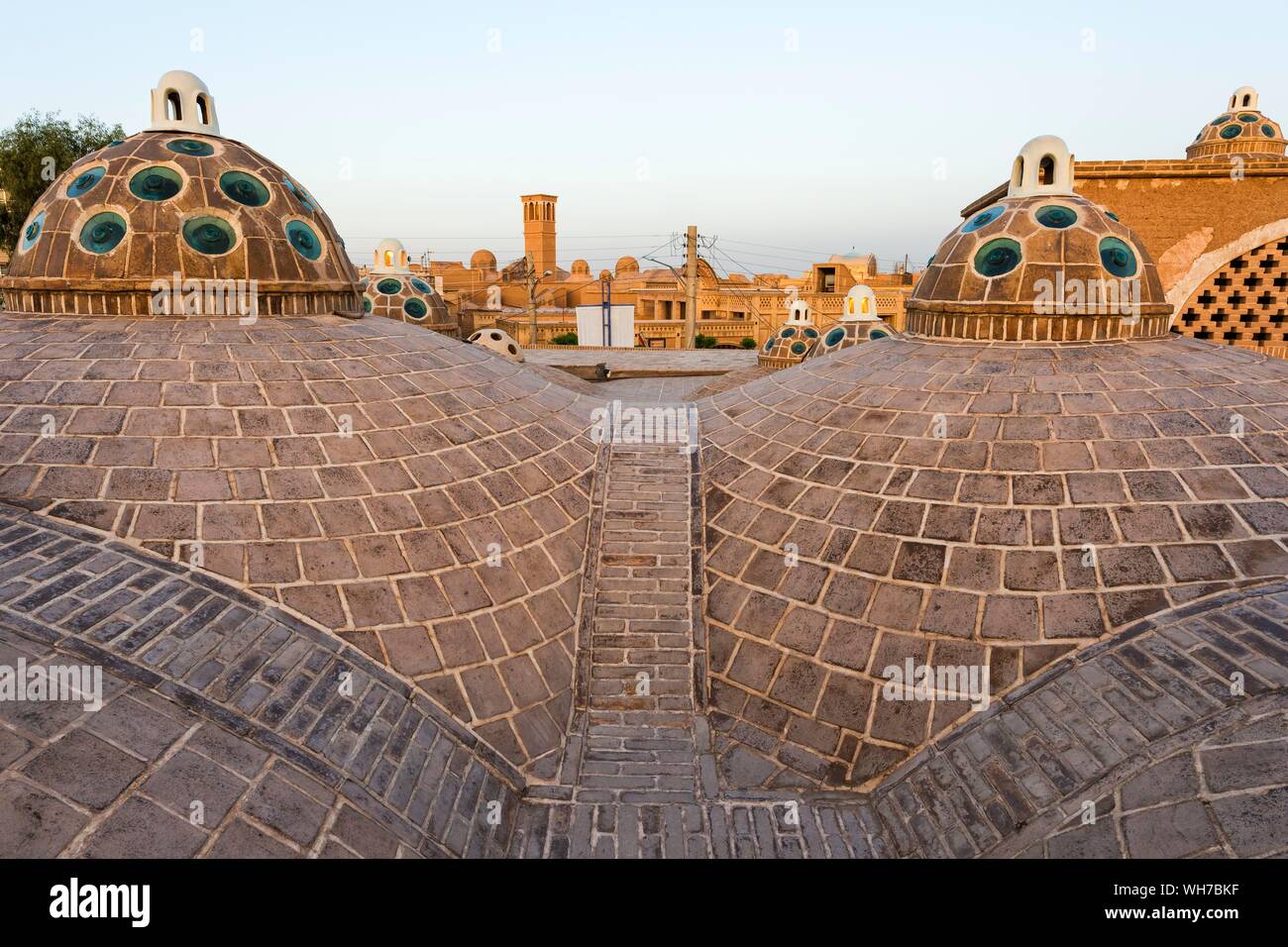 Sultan Amir Ahmad Bathhouse, Roof domes, Kashan, Isfahan Province, Iran ...