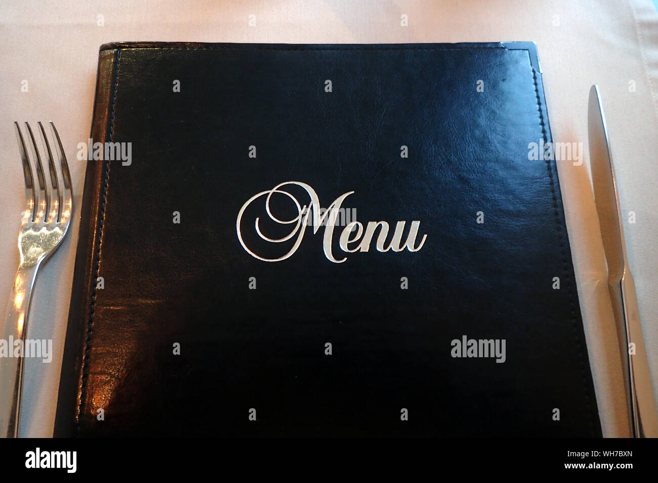 Restaurant table menu hi-res stock photography and images - Alamy