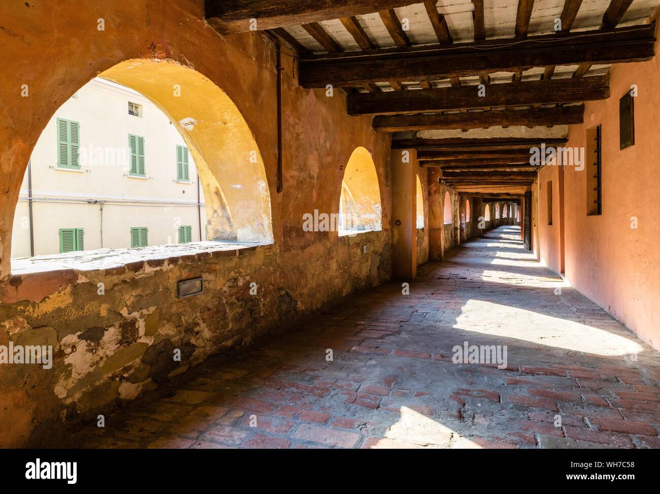 Via del Borgo or Via degli Asini, Brisighella, Emilia-Romagna, Italy ...