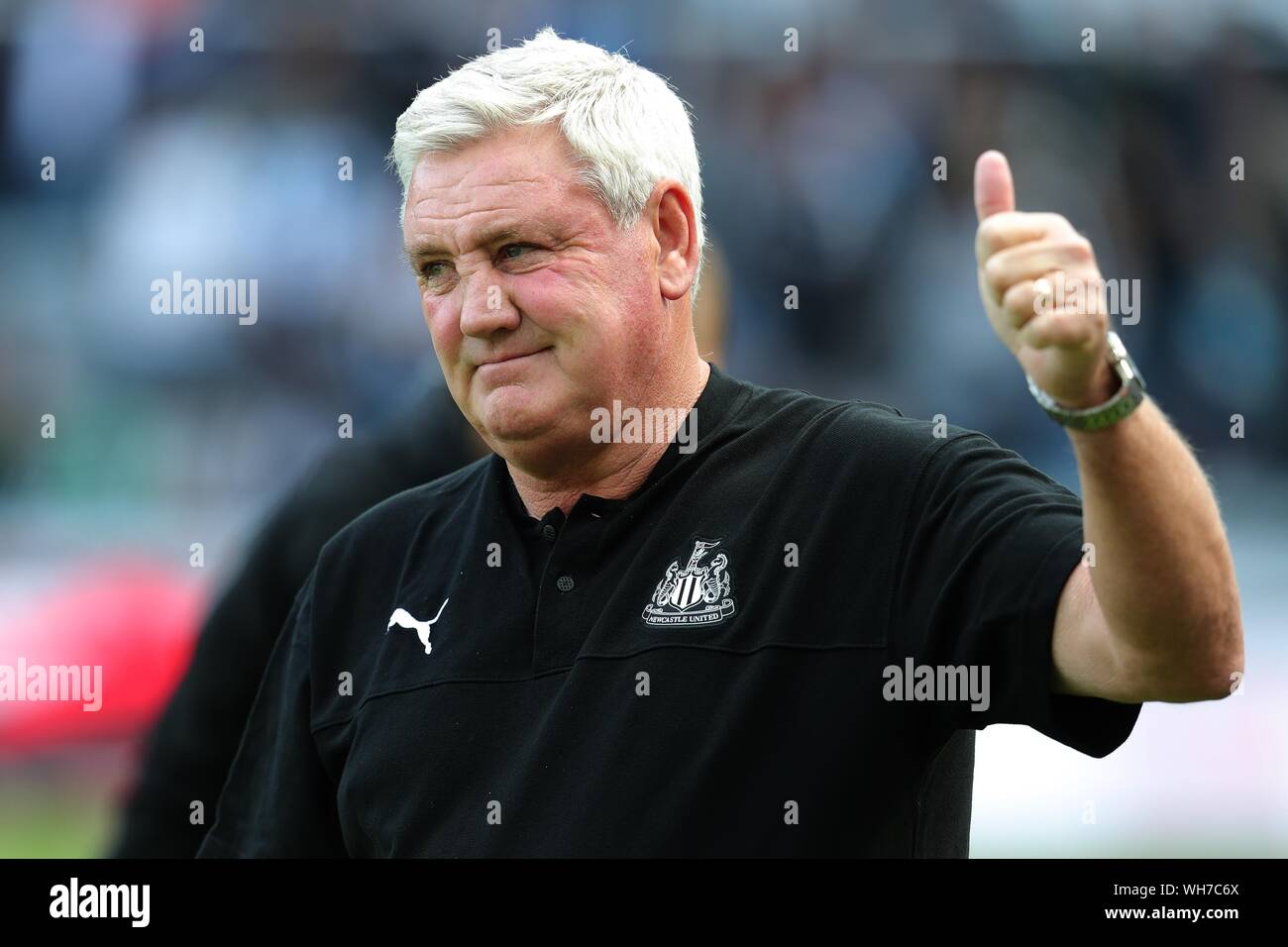 STEVE BRUCE, NEWCASTLE UNITED FC, 2019 Stock Photo - Alamy