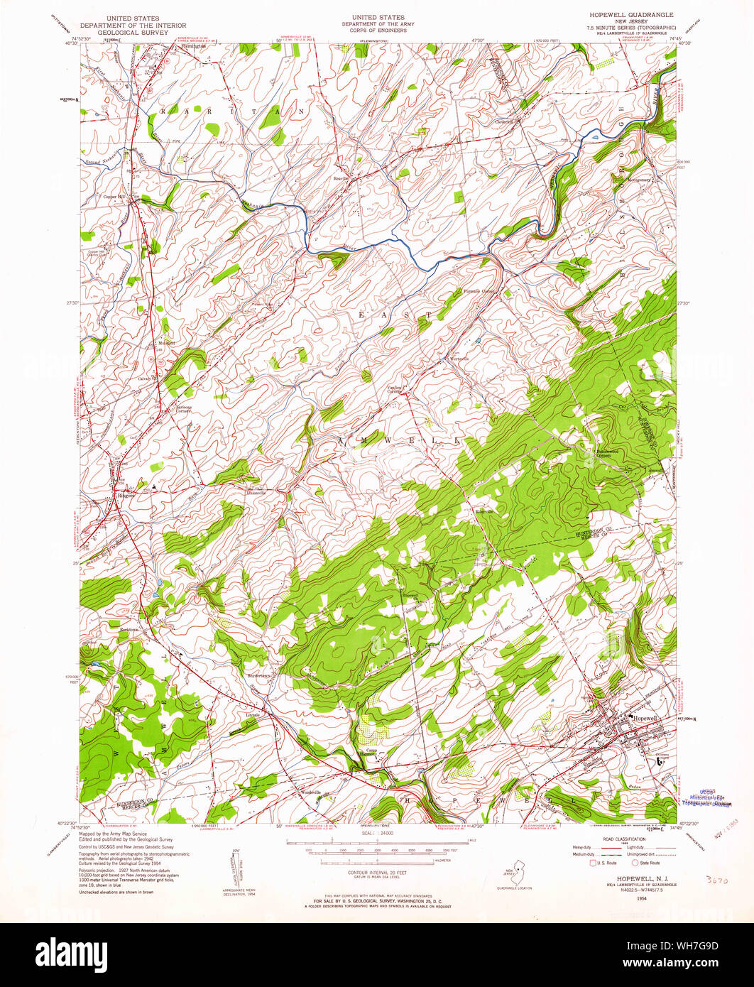 Hopewell map hi-res stock photography and images - Alamy