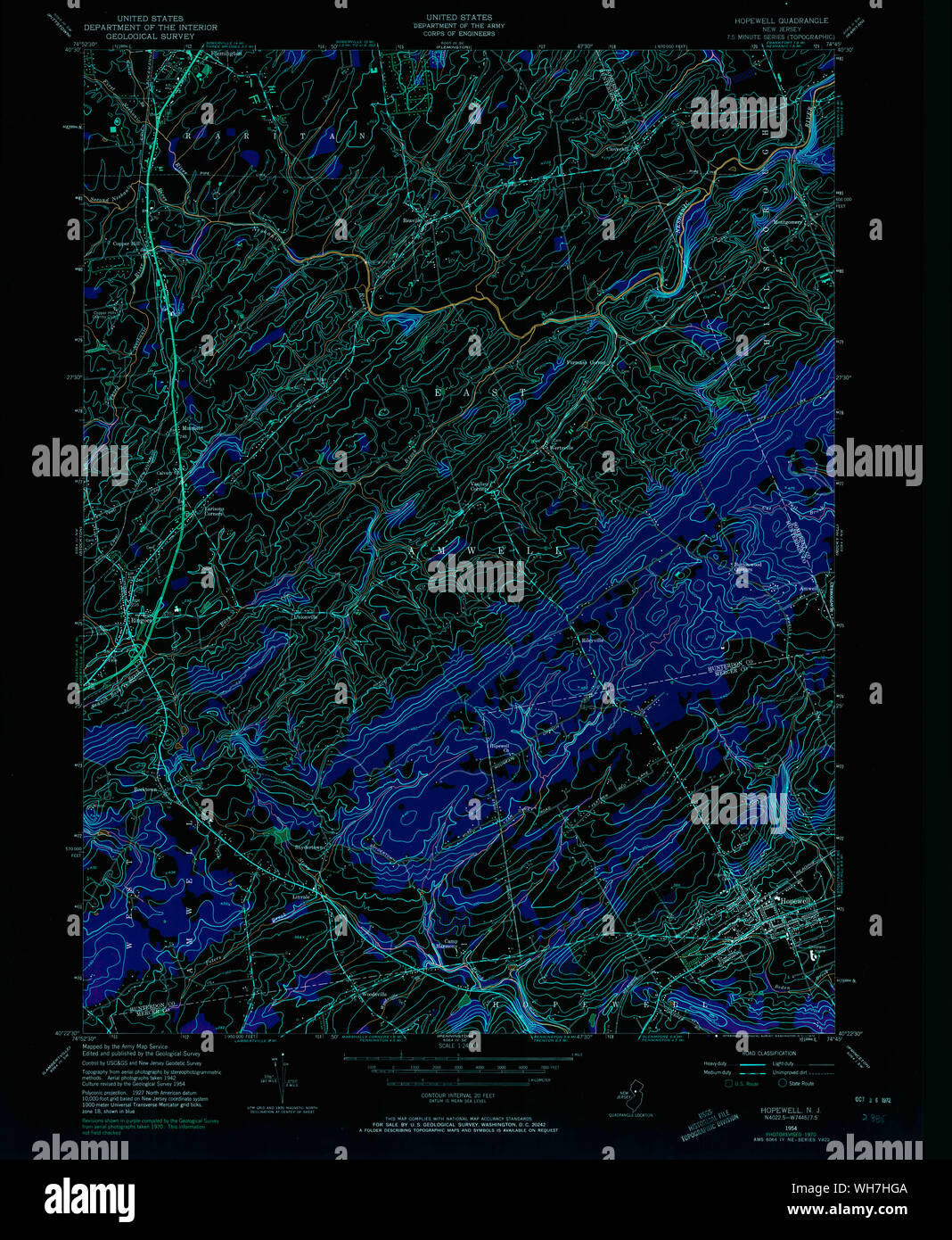 Hopewell map hi-res stock photography and images - Alamy