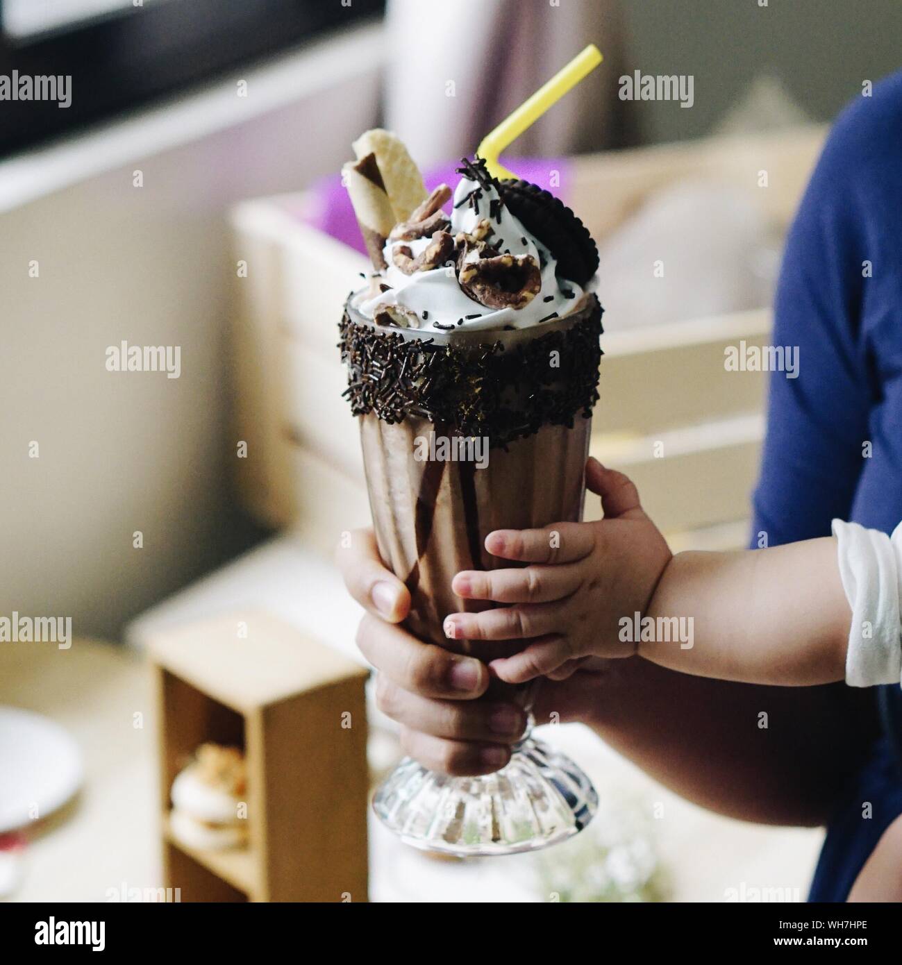 Child milkshake hi-res stock photography and images - Alamy