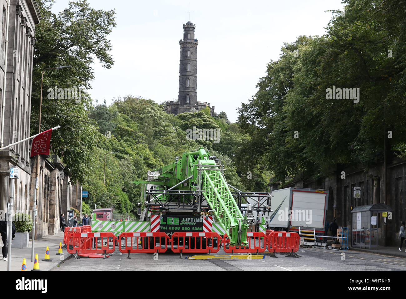 Set building begins on Waterloo Place in Edinburgh ahead of filming of ...