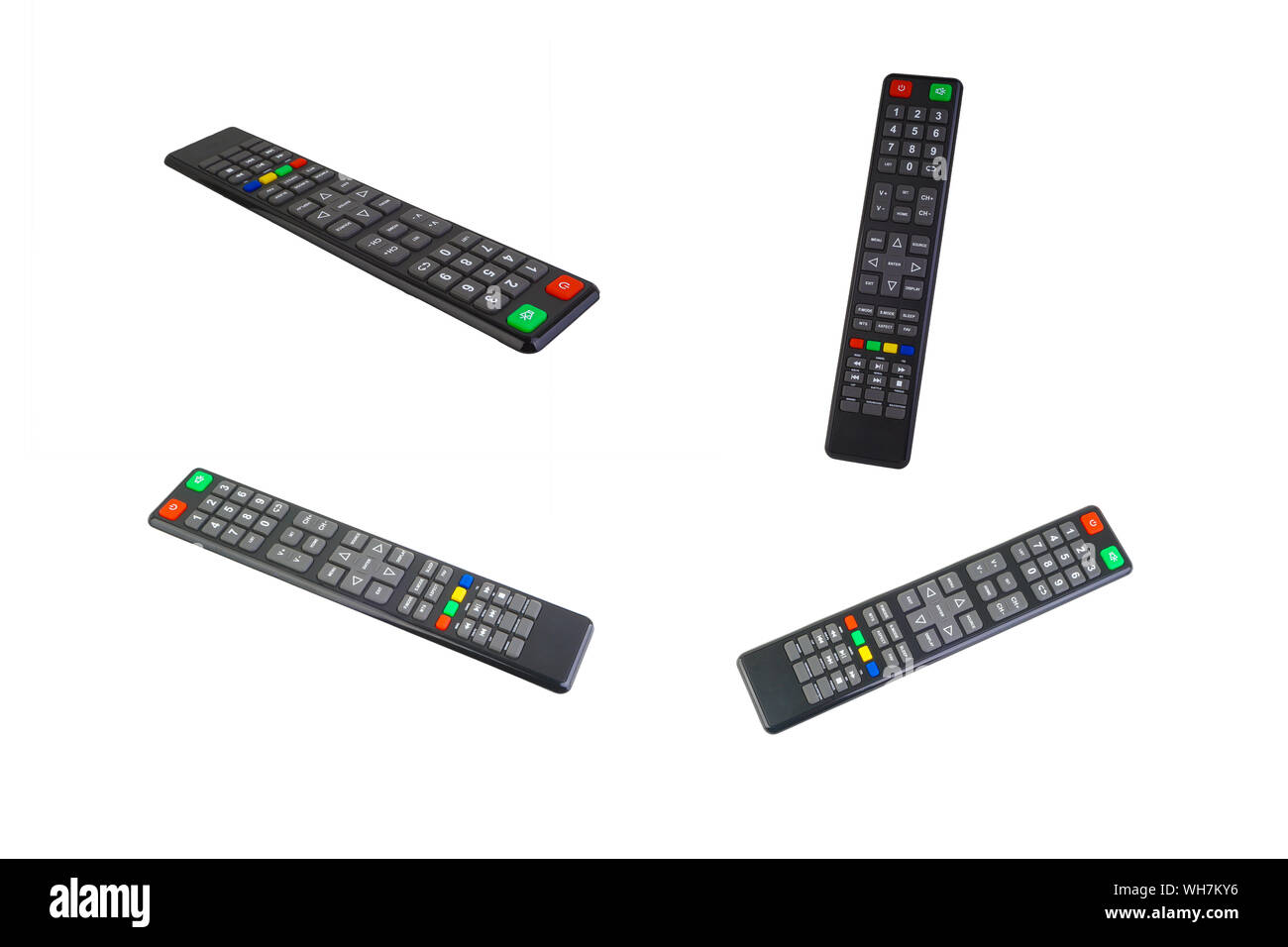 Remote control isolate on white background Stock Photo - Alamy