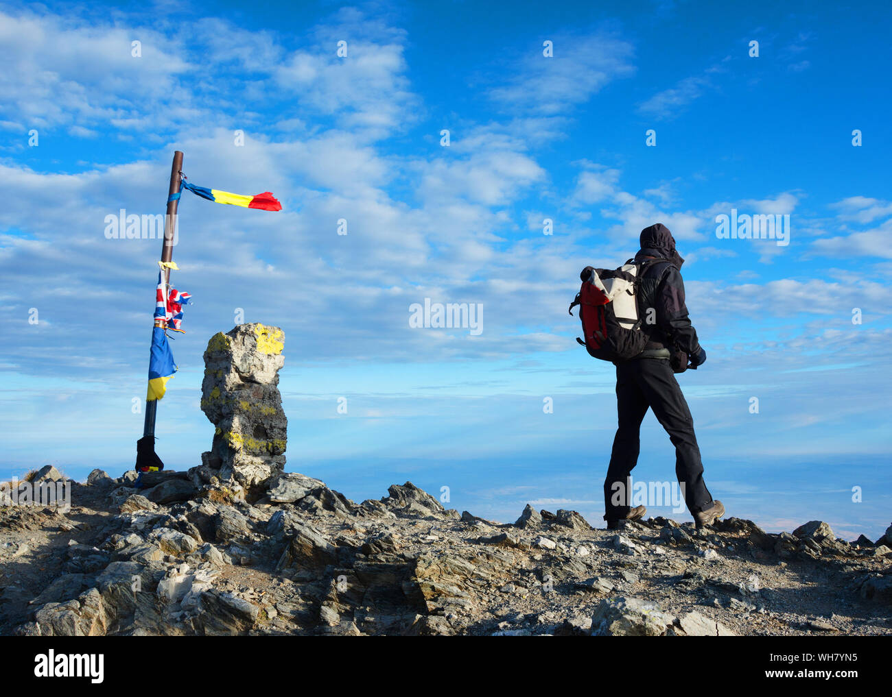 Blue sky man hi-res stock photography and images - Alamy