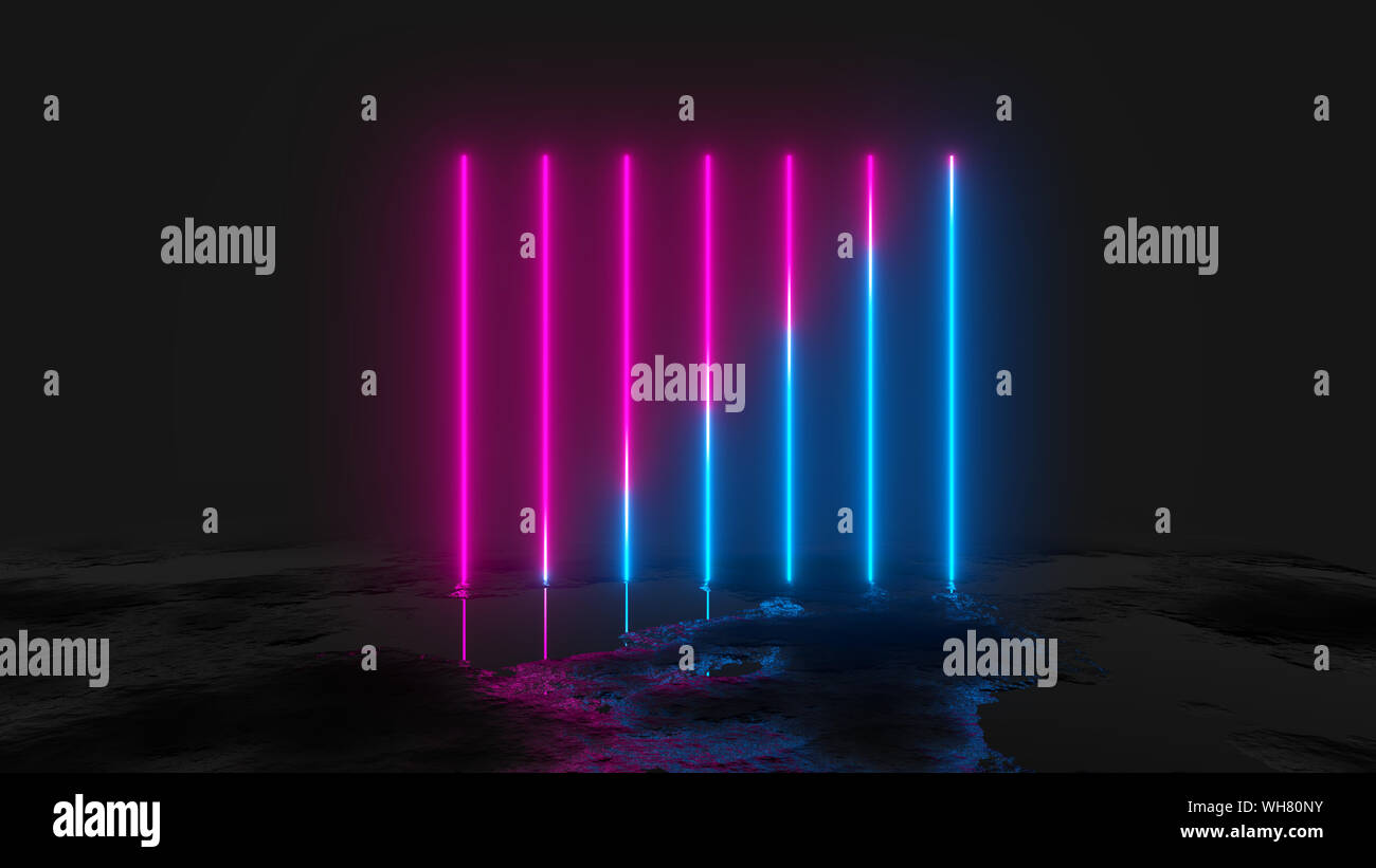 Neon vertical lines hi-res stock photography and images - Alamy