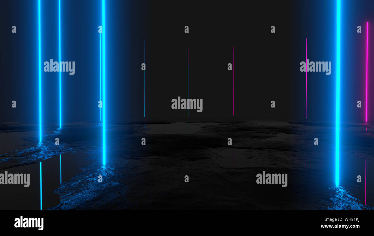 Neon vertical lines hi-res stock photography and images - Alamy