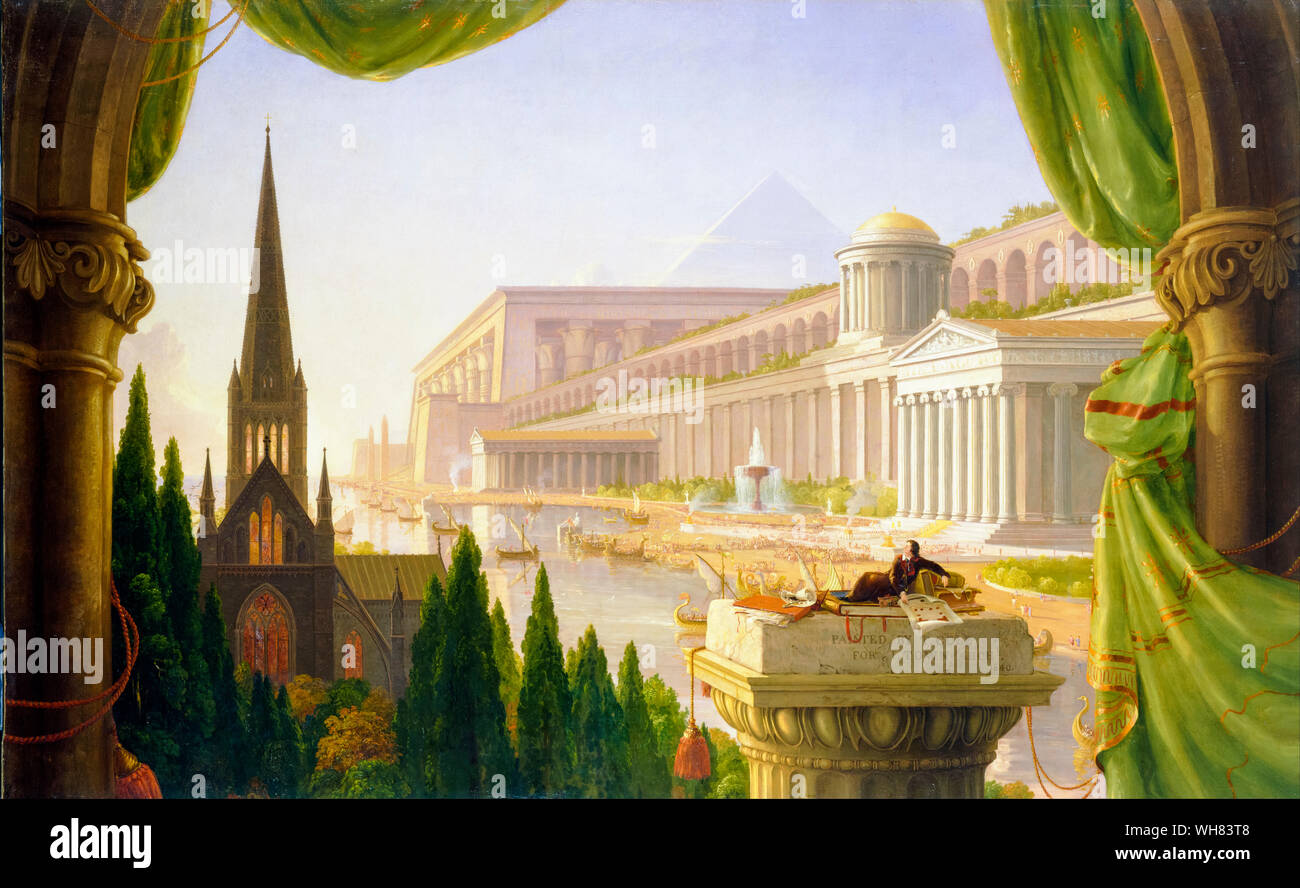 Thomas Cole, The Architect's Dream, painting, 1840 Stock Photo - Alamy