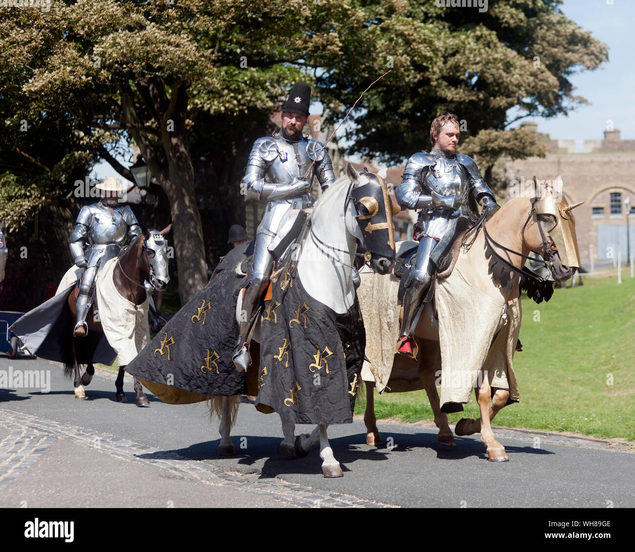 Knight riding to the field of combat, before commencing the Joust ...