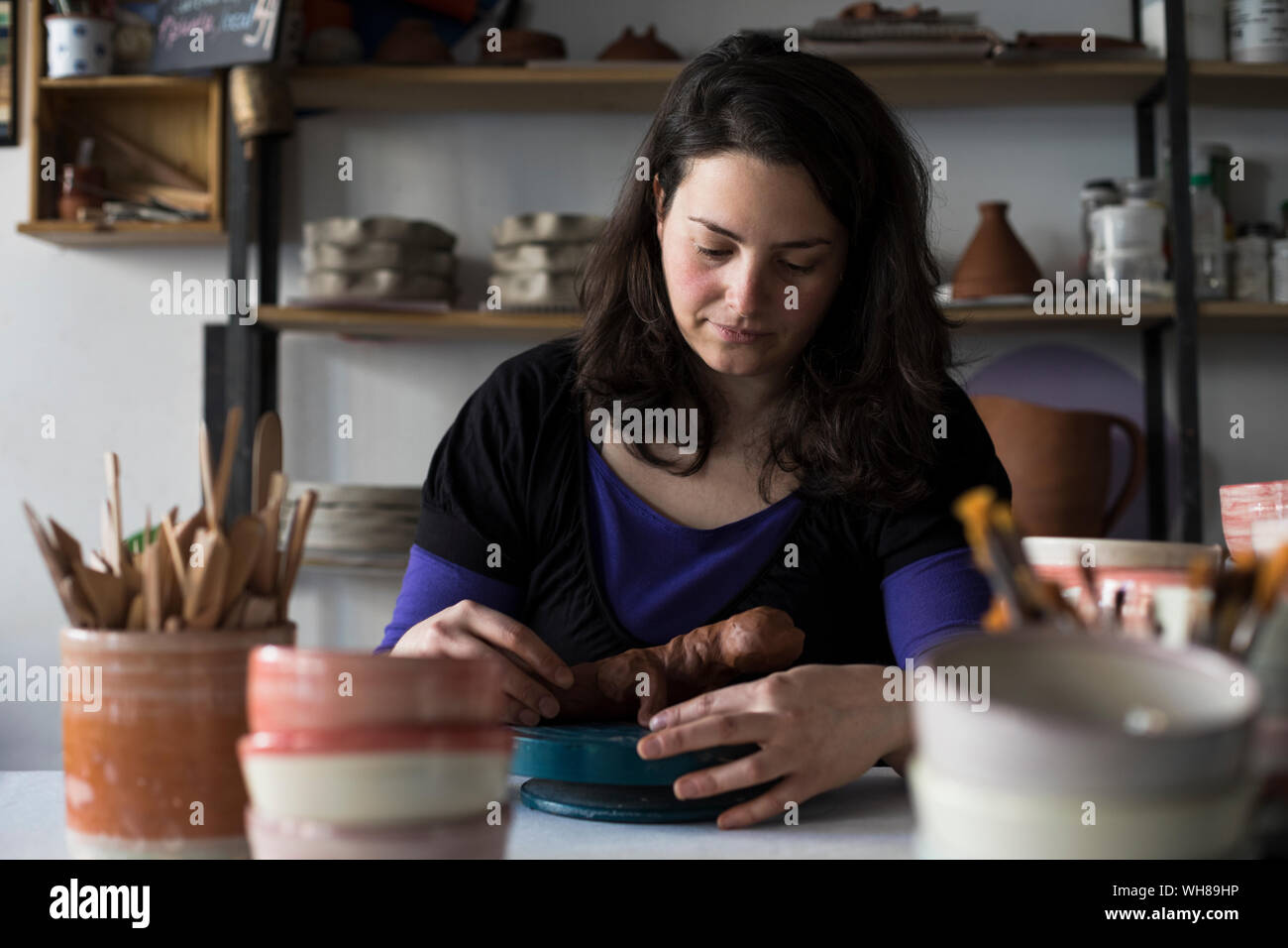 Forming pottery hi-res stock photography and images - Alamy