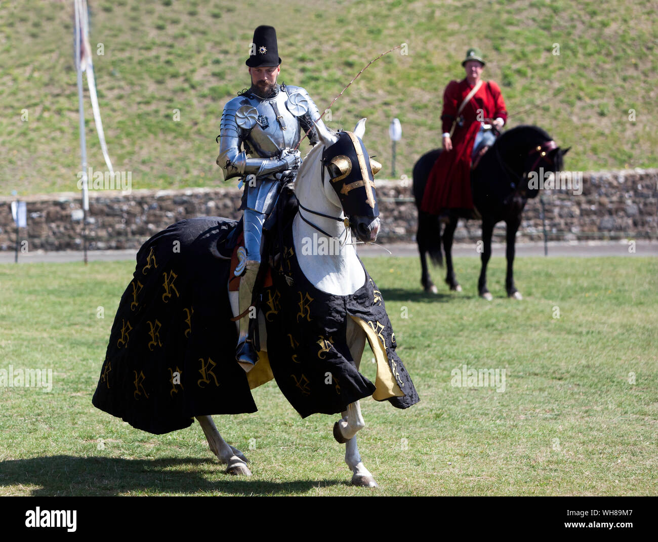 Arne Koets riding out to the field of combat, at the Joust: Battle for ...