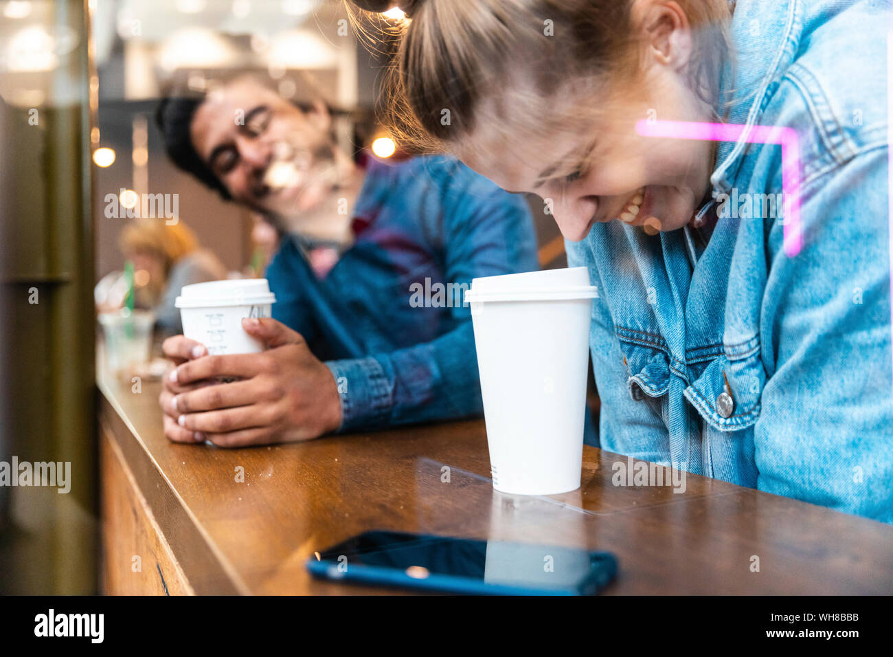 Indian couple having coffee hi-res stock photography and images - Alamy