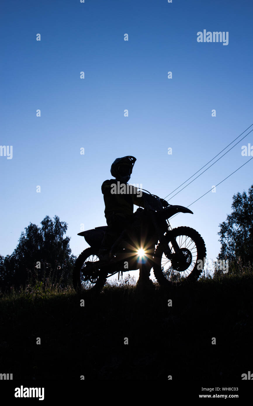 Biker riding motorcycle low angle hi-res stock photography and images ...