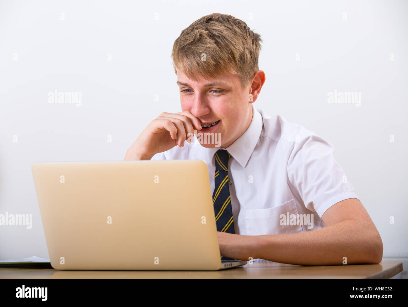 Teen boy uniform school hi-res stock photography and images - Alamy