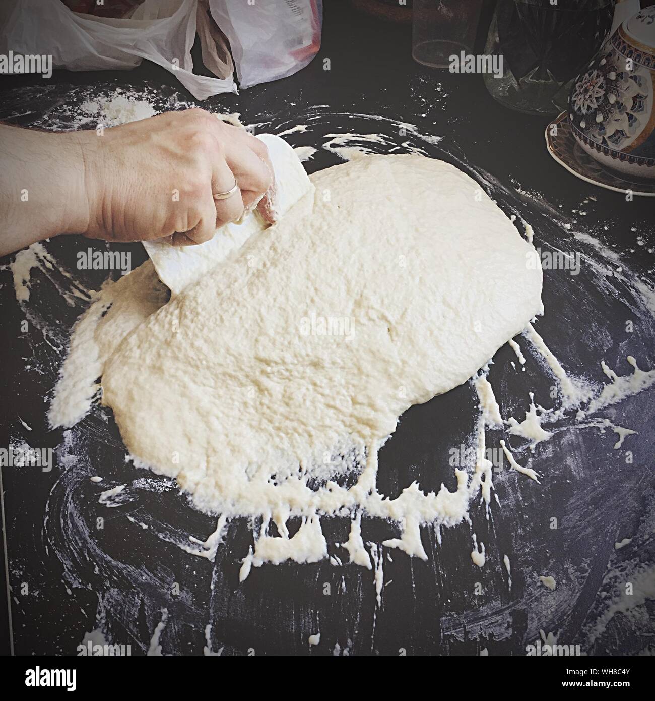 Hand kneading hi-res stock photography and images - Alamy