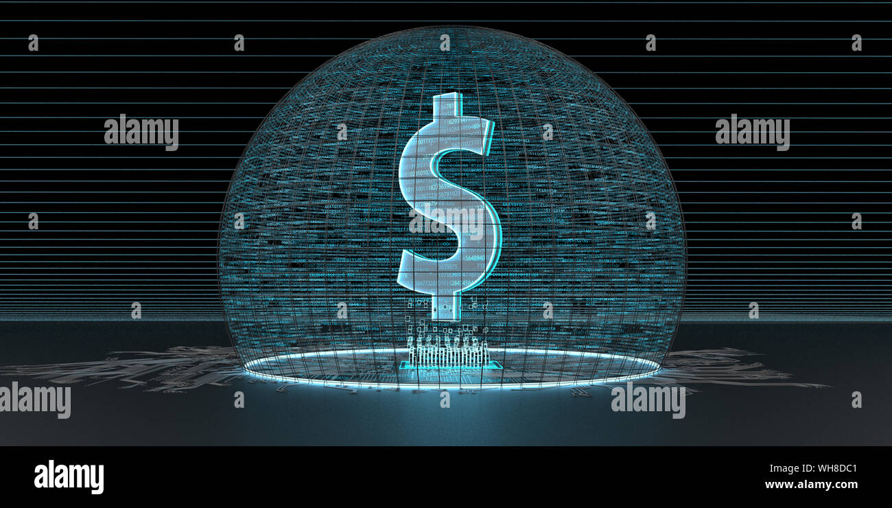 3d currency illustration hi-res stock photography and images - Alamy