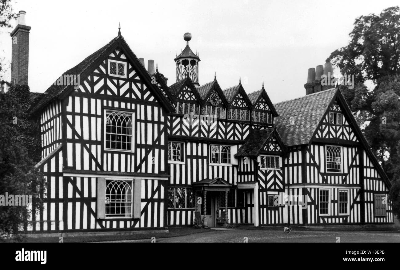 Hereford and Worcester, Hanbury Mere Hall Stock Photo - Alamy
