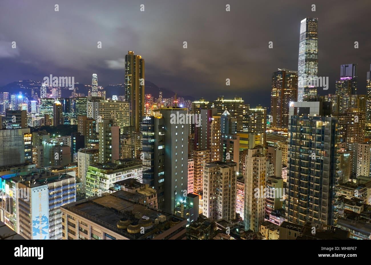 City view in the evening, Kowloon, Hong Kong, China Stock Photo - Alamy