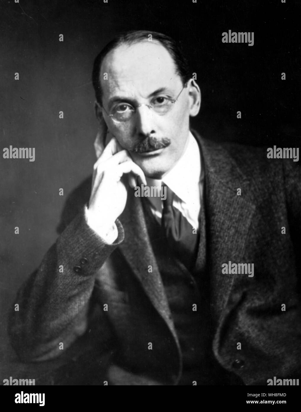 Middle aged man with glasses and tie Black and White Stock Photos ...