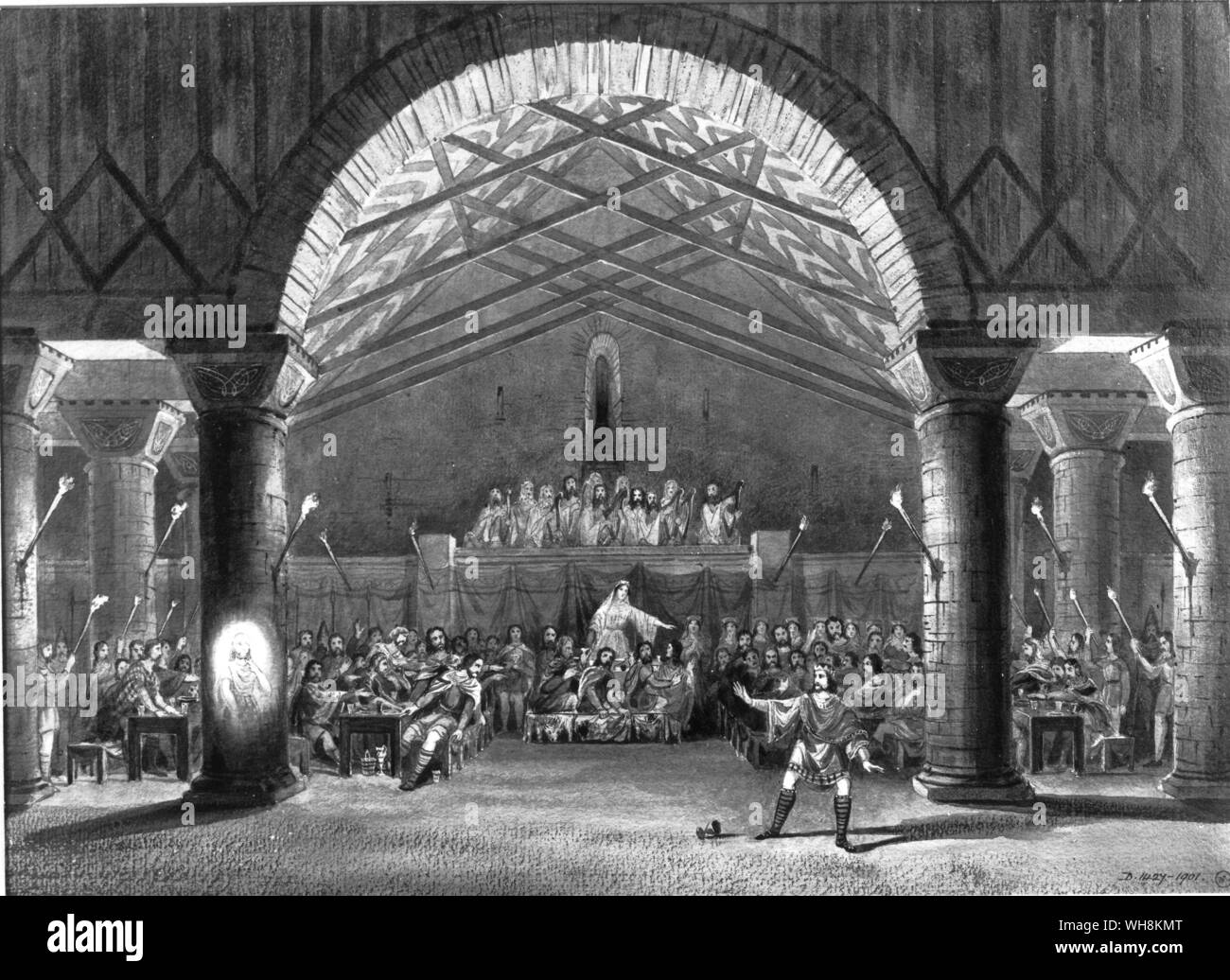 The banquet Macbeth Stock Photo - Alamy