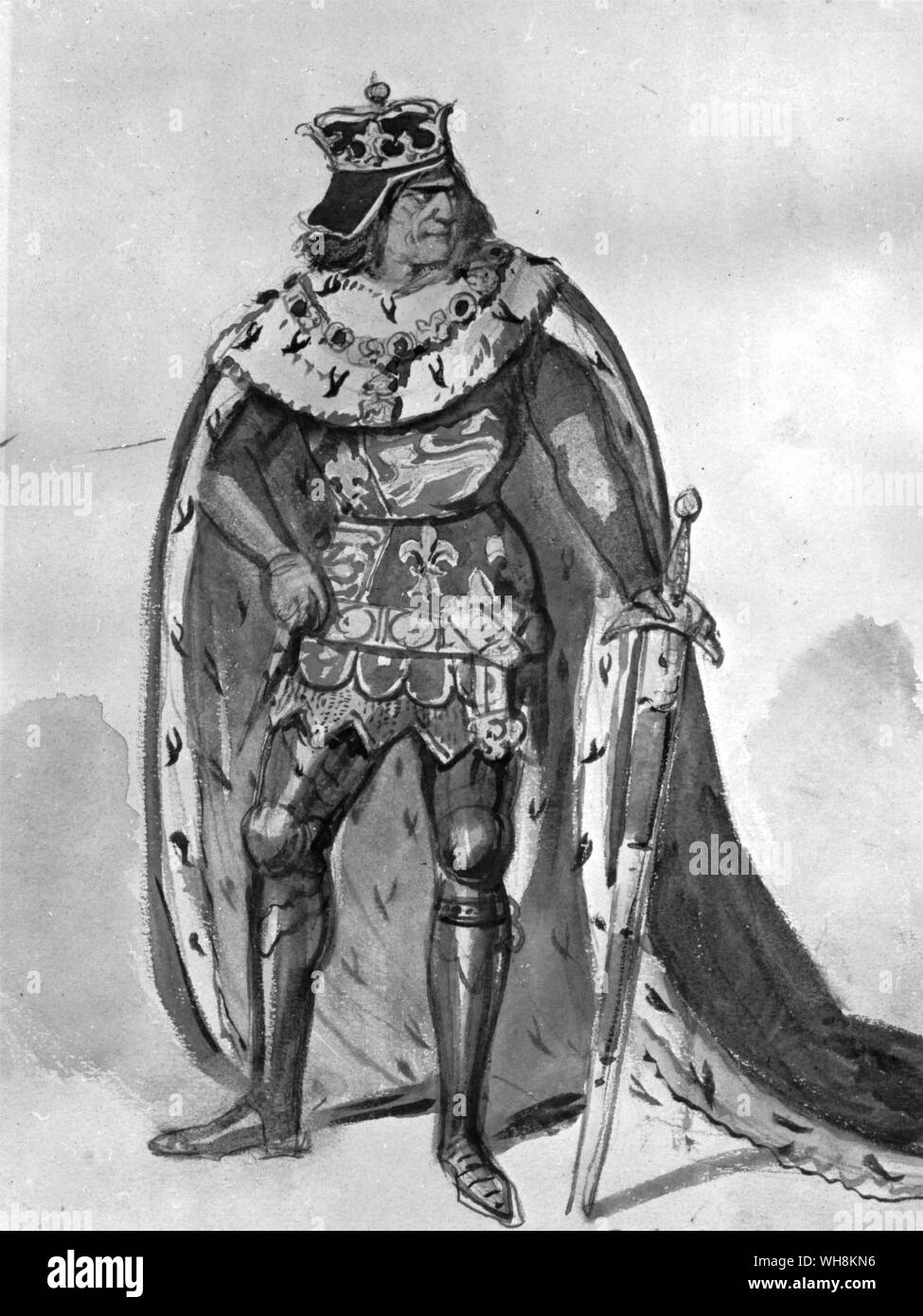 Josef Lewinsky as Richard III 1874 Stock Photo - Alamy
