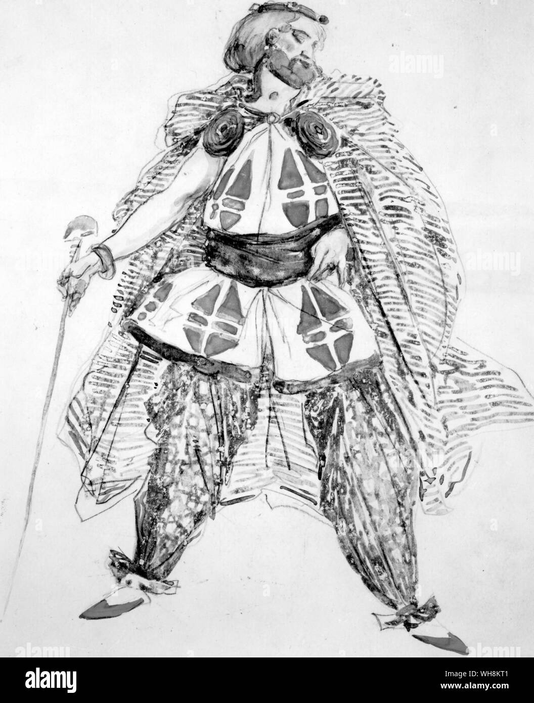 Costume design for W B Yeat's the King's Threshold 1904 by Charles ...