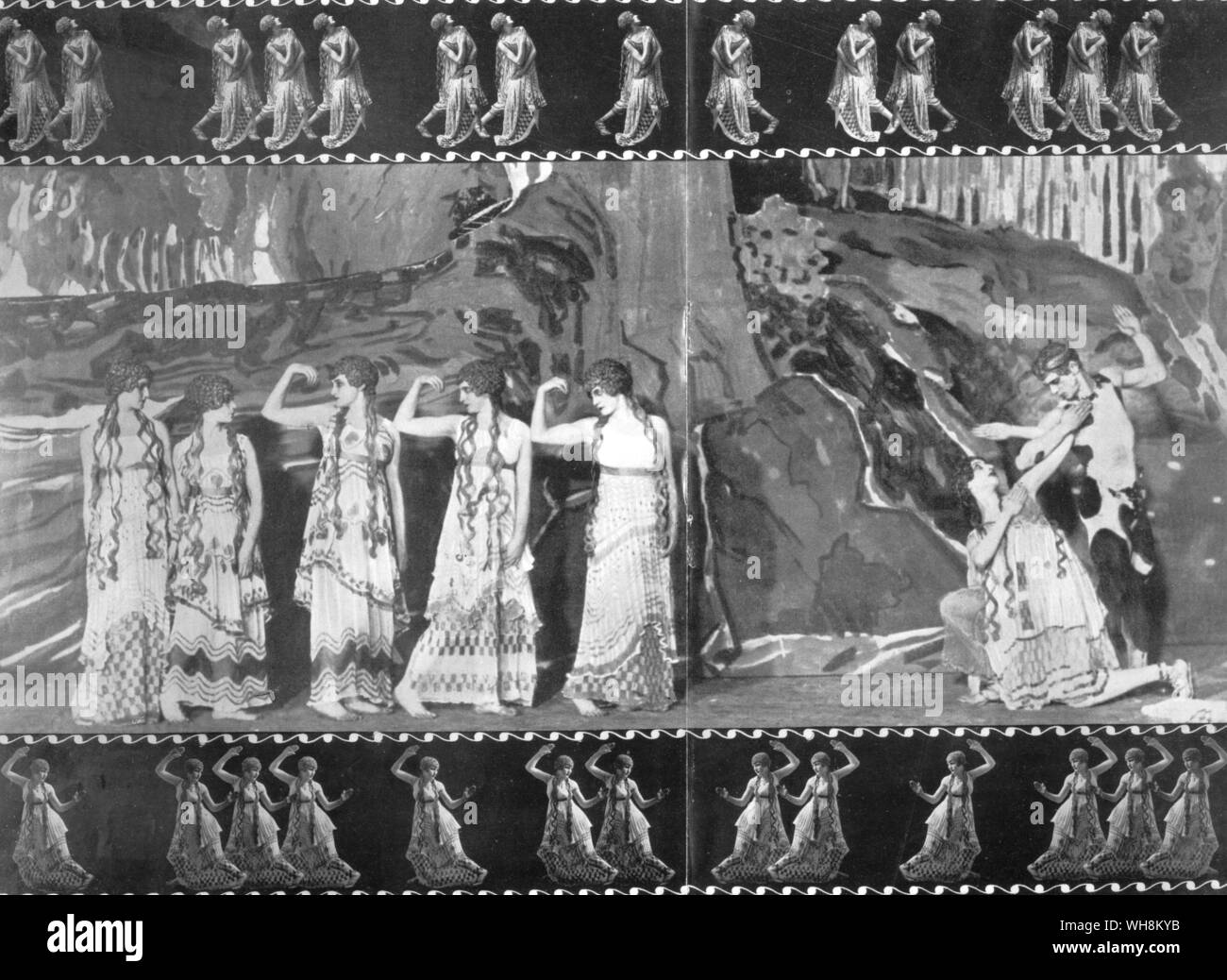 Nijinsky in L'Apres midi d'un Faune 1912 t Stock Photo - Alamy