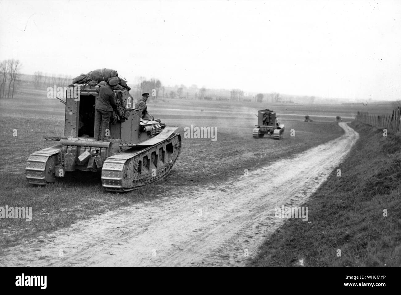 The new 8 mile per hour light Whippet Tank used during the British ...
