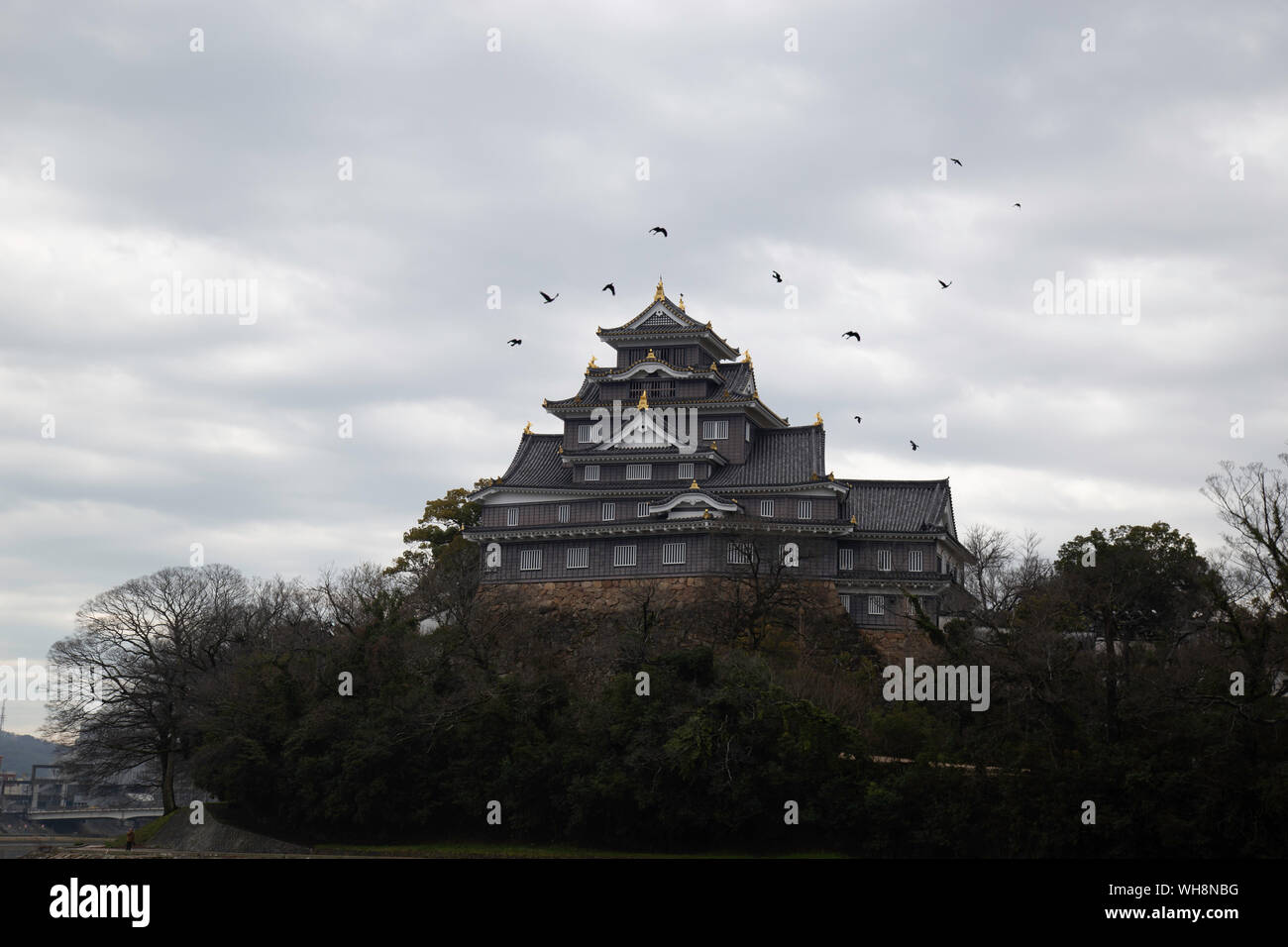 Okayama Castle is landmark historic famous in Okayama Prefecture, Japan ...