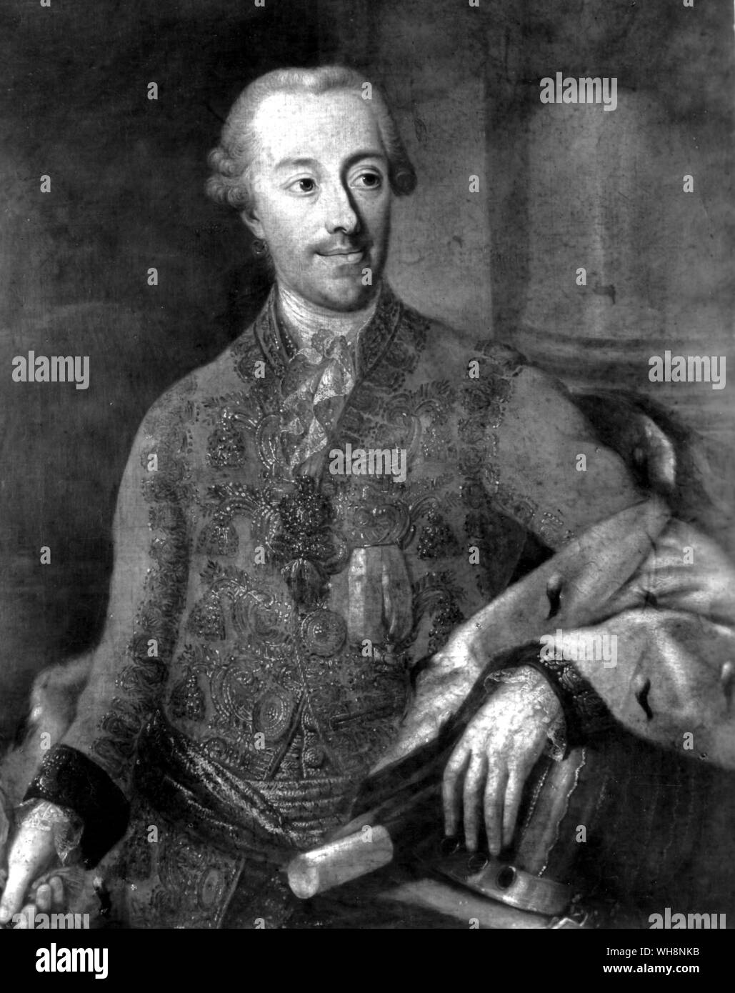 Prince Lobkowitz. engraving by an unknown artist Stock Photo - Alamy