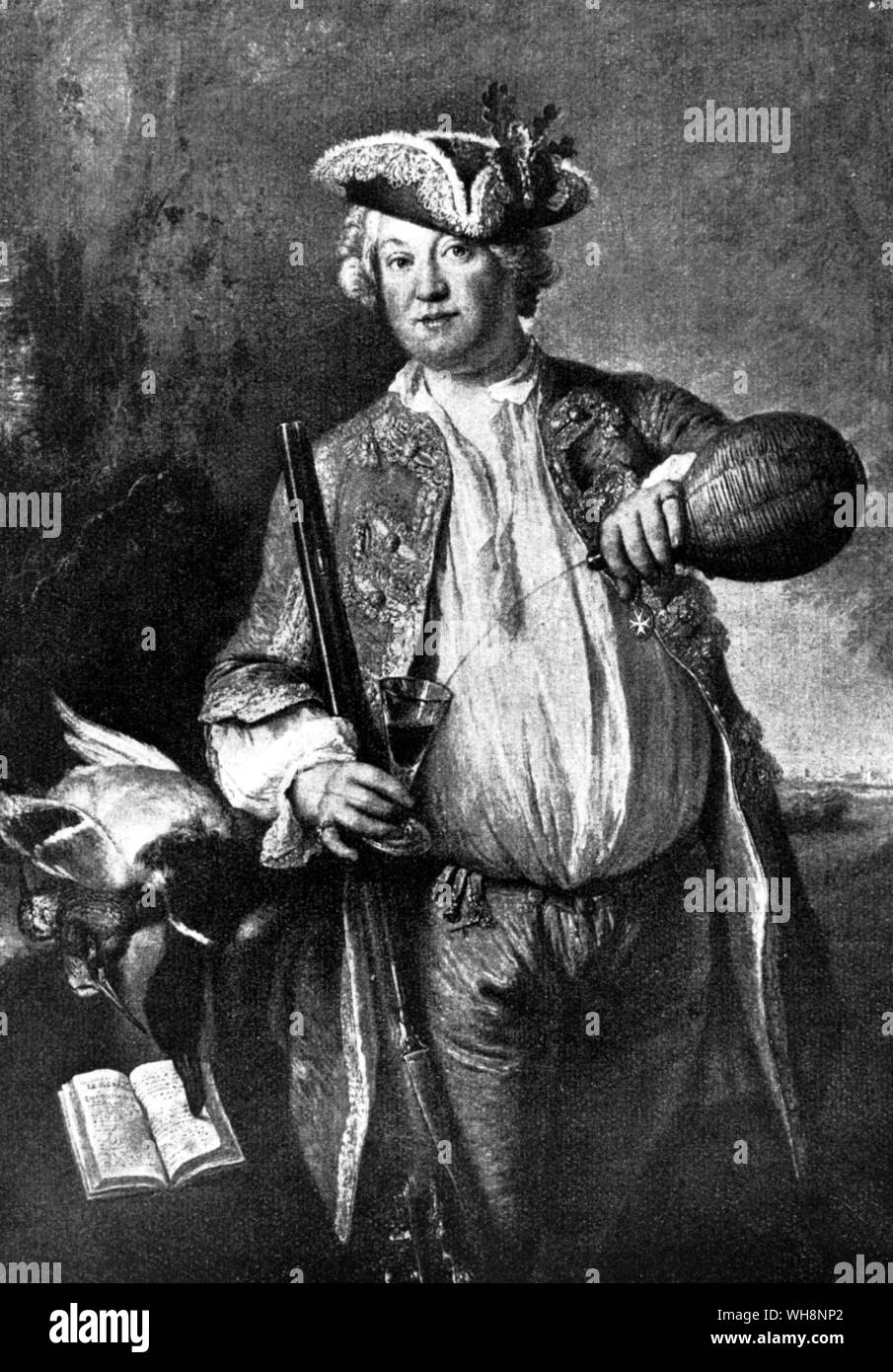 Baron von Keyserling. painting by Antoine Pesne Stock Photo - Alamy
