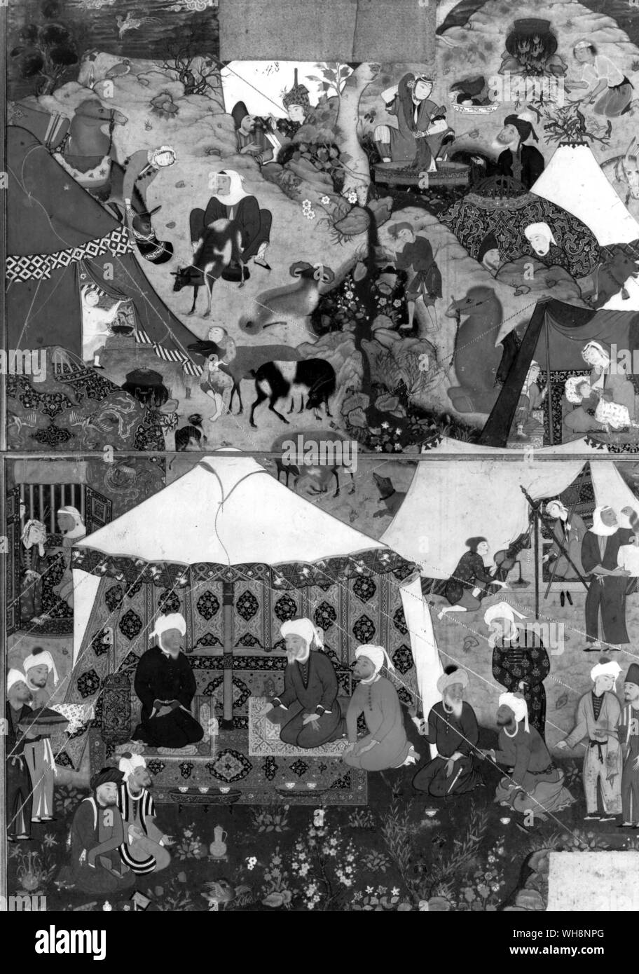 A painting by Mir Sayyid Ali, c.1540, just before Humayun met him in ...